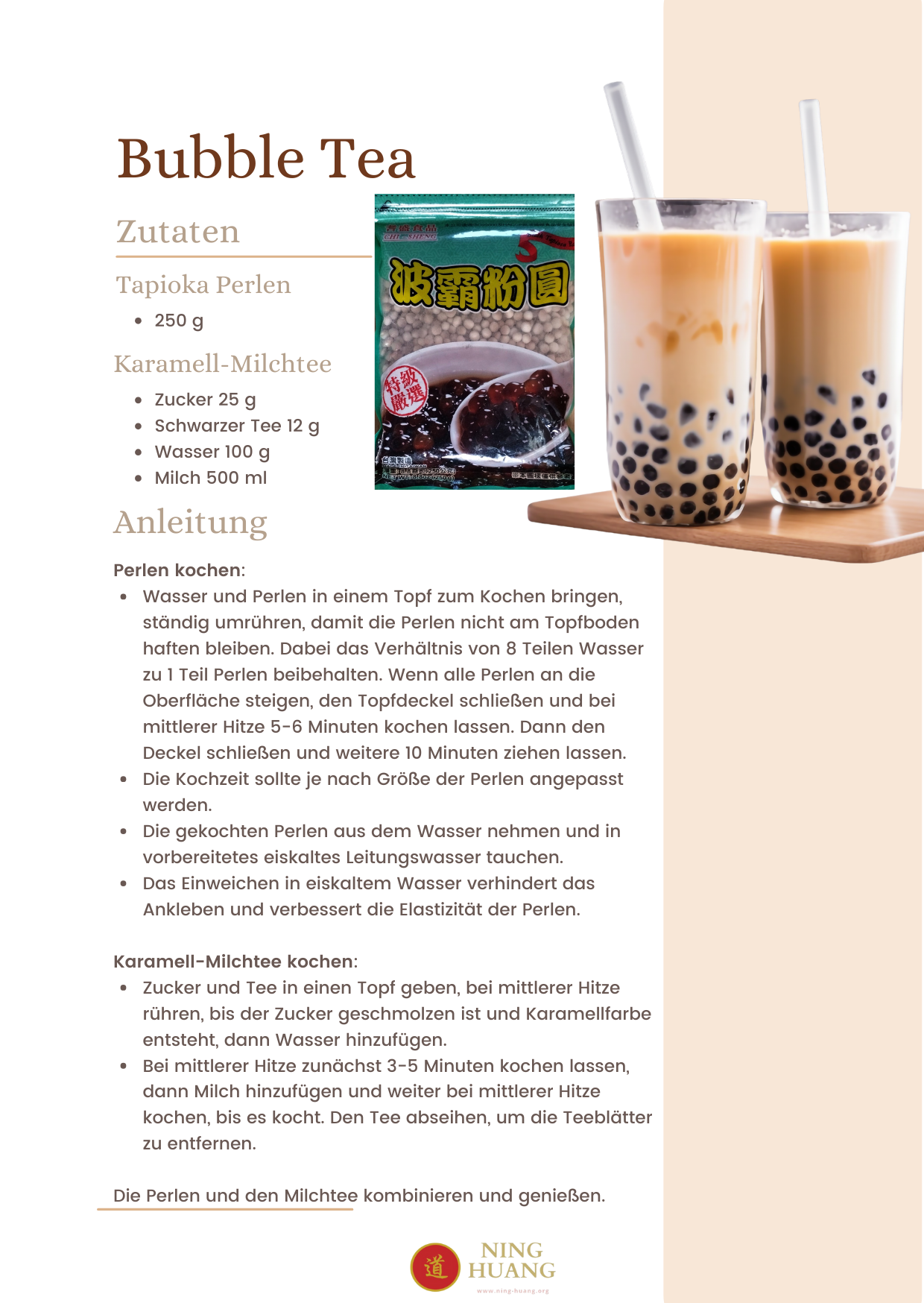 Taiwan-Kompetenz: #003 Bubble Tea (Zhēnzhū Nǎichá, 珍珠奶茶) - Meisterwerk ...